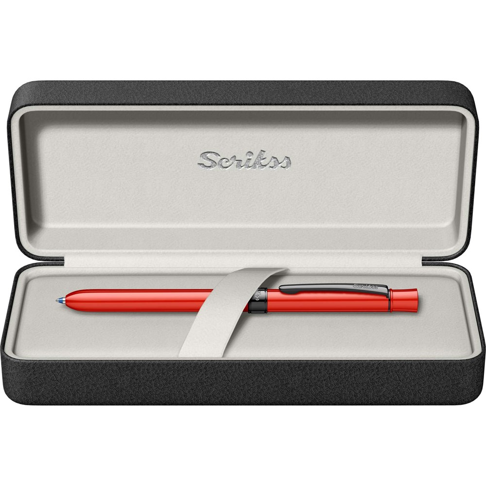 Trio 93 Multifonksiyon Tükenmez Kalem Kırmızı | Scrikss