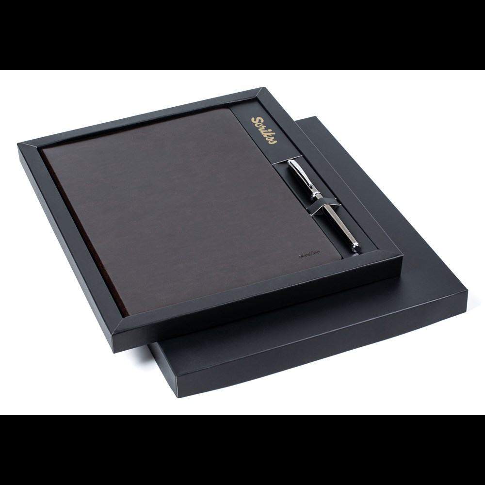 SD200-2 Premium Defter B5 Teramo Kahverengi & 800 Roller Titanyum Krom ...