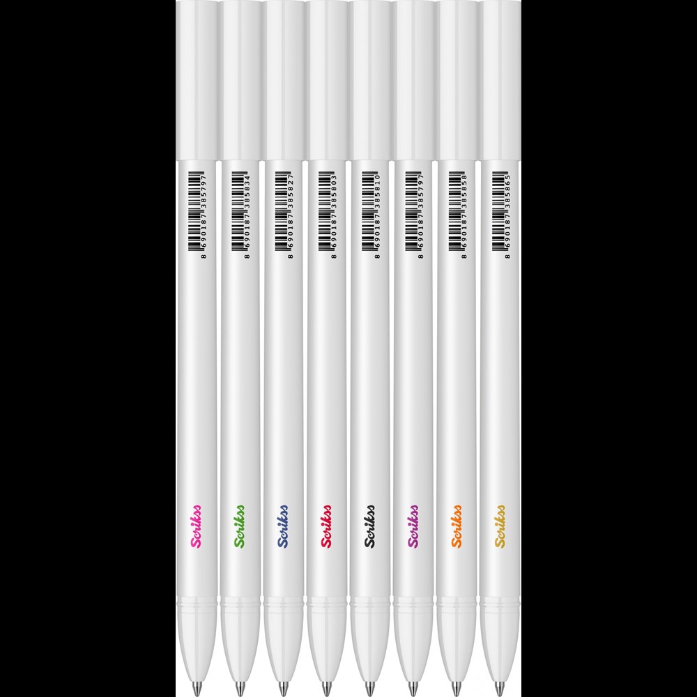 Smoothie Jel Kalem 0.7 mm 8'li Blister Karışık Renk | Scrikss