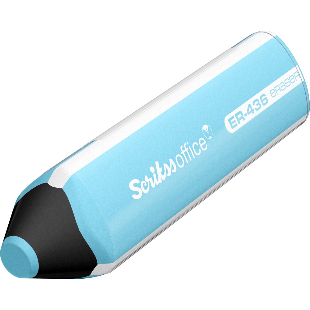 ER-436 Üçgen Kalem Silgi Mavi | Scrikss